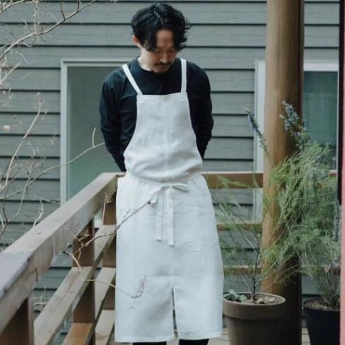 ・エプロン分類: ノースリーブ・用途: 汚れ防止・素材: コットン100%・サイズ: フリーサイズ・スタイル: 和風・パターン: 無地・カラー: ベージュ、ダークグレー、ネイビー・対象: 成人