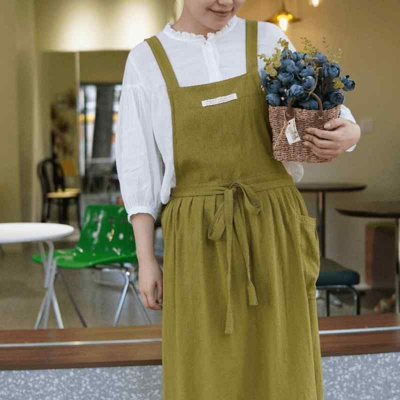 ・タイプ: 無袖エプロン・用途: 防汚・素材: ポリエステル・サイズ: フリーサイズ・柄: 無地・カラー: ブラウン,グリーン,オレンジ,イエロー,ベージュ,ピンク