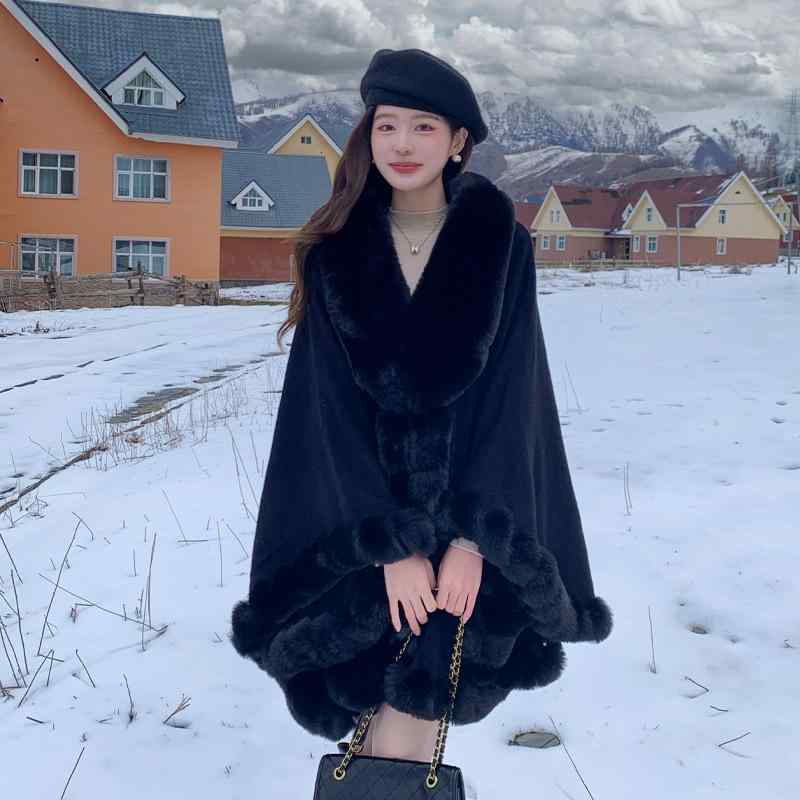 ・対象性別: 女性・素材: アクリル/合成羊毛・カラー: ホワイト,ピンク,ブラック,グレー,ブラウン,ベージュ・スタイル: 欧米ストリート・長さ: 138cm・幅: 76cm・柄: 無地・ディテール: 毛領,継ぎ,単色・タイプ: プルオー...