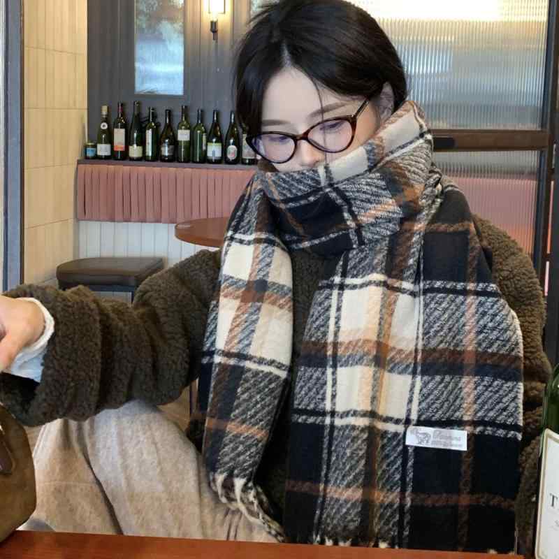 ・編み方: 経編・流行要素: 四角形・機能: 保暖・款式: 中長丈・色: カーキ,グリーン,ブラック・長さ: 200×65cm・スタイル: ユニセックス・素材: ポリエステル・スタイル分類: 個性風・加工: 梭織・サイズ: 200×65cm...