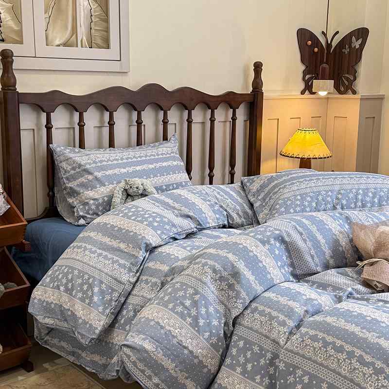 ・素材: コットン・プリント加工: 活性印染・デザイン: 波西蕾丝花,复古波西花,苏格兰日记,锡兰日落,椰林大道,海岛日记,奶芋布蕾・サイズ: 1.5mベッドシーツ四件セット(対応2.0×2.3m掛け布団),1.8mベッドシーツ四件セット(...