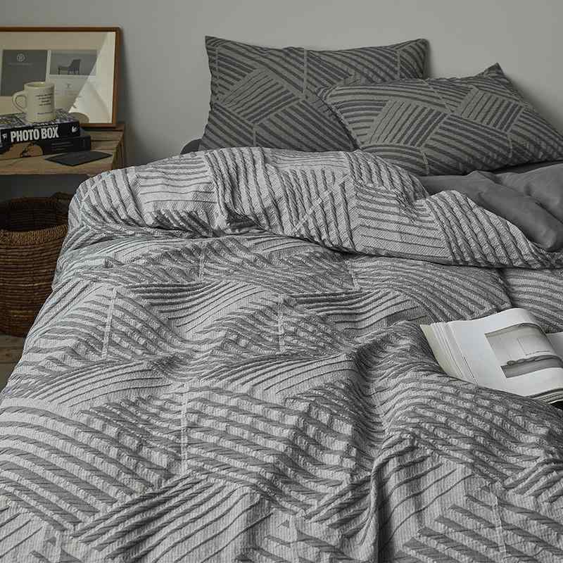 ・染色加工: 色織・織造加工: 水洗、包縁、他・重量: 500g以下（不含）・柄: 幾何柄、他・タイプ: ベッドシーツ型・デザイン: 立体空間-エルベンラン、立体空間-ユミ、立体空間-Dダークグレー・サイズ: 1.2mベッドシーツ3点セット...