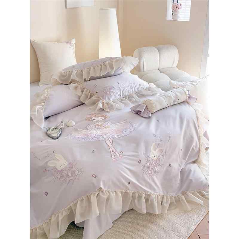 ・糸数: 100番手・染色加工: 活性染色・織り加工: 刺繍・柄: 卡通アニメ・デザイン: リサプリンセス・サイズ: 1.2m用3点セット(掛け布団カバー150×200cm), 1.35m用3点セット(掛け布団カバー150×200cm), ...