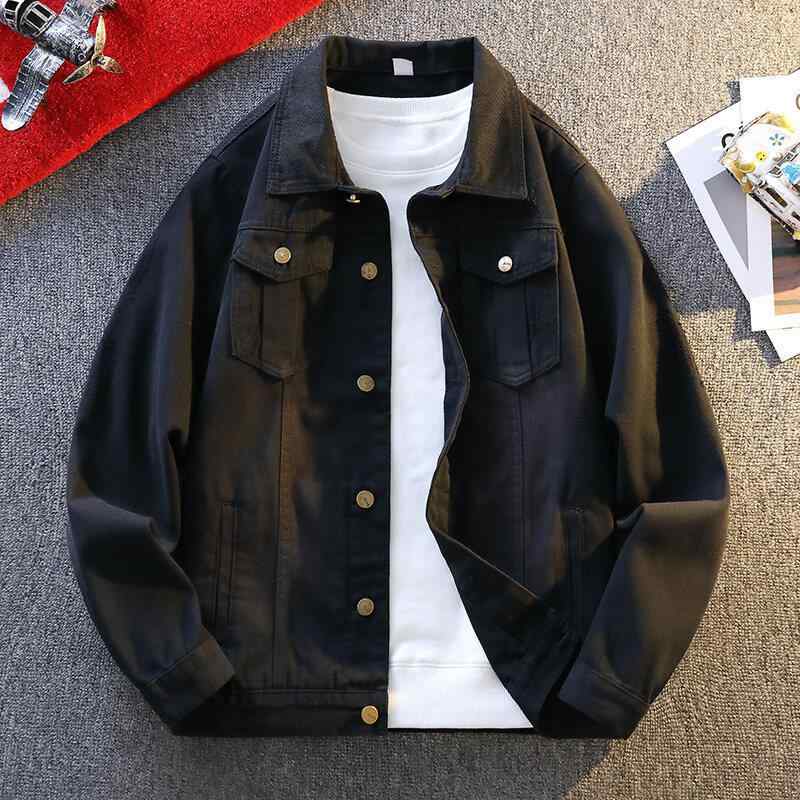 ・素材: コットン68%・色: ブラック・サイズ: M,L,XL,2XL,3XL・袖丈: 長袖・袖型: 標準袖・襟型: ラペル・前立て: シングルブレスト・シルエット: ルーズ・厚み: 普通・パターン: 無地・着丈: 標準・裾デザイン: ス...