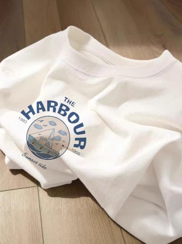 ・生地: コットン・主素材含有率: 95%以上・柄: 動物柄・デザイン: プルオーバー・袖丈: ショート・加工: ノンアイロン・シルエット: ルーズ・着丈: 普通 (50cm超65cm以下)・首元: クルーネック・袖形状: スタンダード・色...