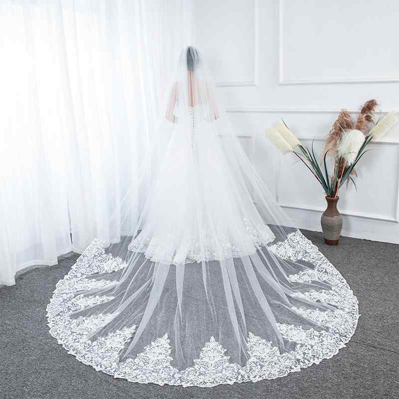 ・素材: メッシュ・スタイル: OL風・形状: ロングヘッドベール・色: ホワイト・長さ: 3m・幅: 3m