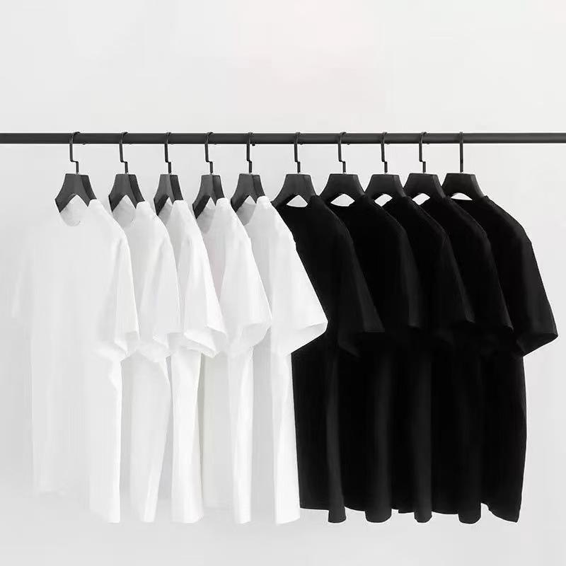 ・生地: コットン・柄: 無地・デザイン: プルオーバー・袖丈: ショート・シルエット: ルーズ・着丈: 普通 (50cm<着丈≤65cm)・襟型: クルーネック・袖型: 通常・カラー: ホワイト,ブラック・サイズ: M,L,XL,X...