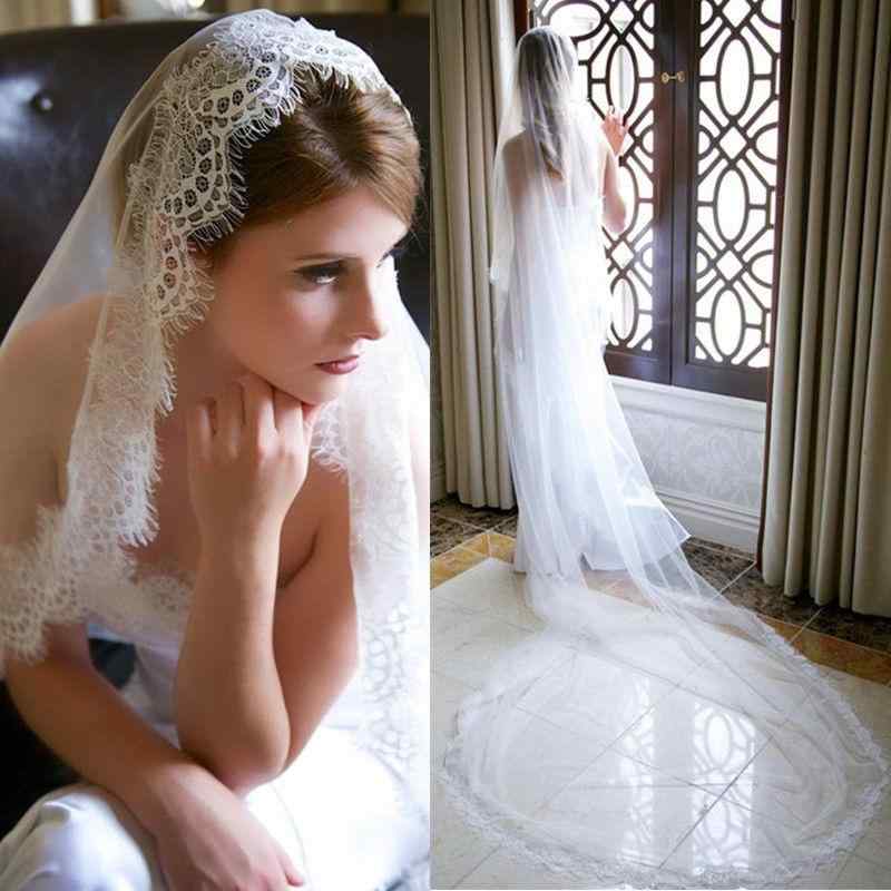 ・素材: ポリエステル・スタイル: レトロ・性別: 女性用・デザイン: 花柄・種類: チャペルベール・色: アイボリー・長さ: 3m x 3m, 3m x 4m