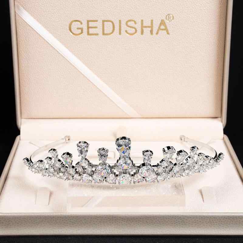 ・素材: ジルコン・純度: PT950・スタイル: シンプル・性別: 女性・形状: クラウン・加工: メッキ・色: ホワイト