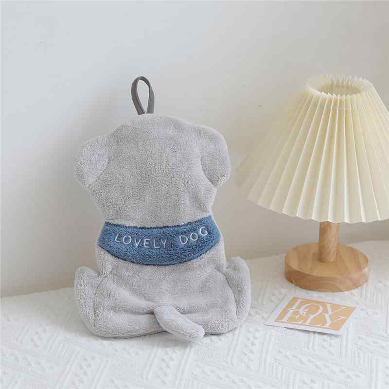 ・素材: コーラルフリース・重量: 200g以上・糸番手: 32番手・加工: 刺繍・色: タイガー、コーギー、グレイハウンド、白犬、グレイキャット、イエローキャット・種類: ハンドタオル