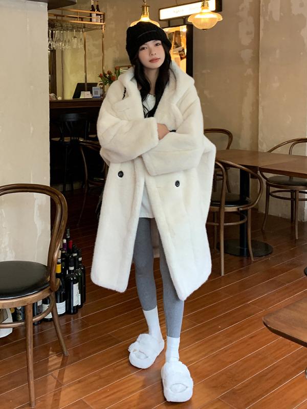 ・色: 白,ピンク・サイズ: XS,S,M,L・着丈: 中長 (65-80cm)・袖丈: 長袖・襟型: フード・対象年齢: 成人・素材: 人工毛皮・性別: 女性・袖型: 通常袖