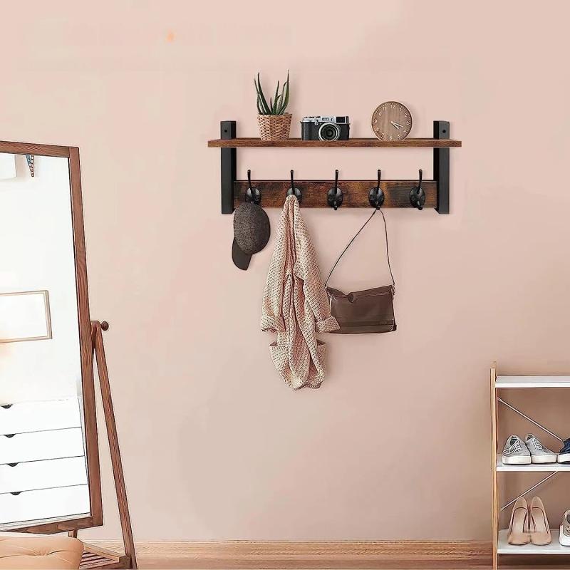 ・素材: 木製・スタイル: モダンシンプル・取付方法: ネジ埋め込み式・層数: 1層・収納シーン: デスク収納,寝室収納,浴室収納,リビング収納,花瓶収納・色: ホワイト,ブラック,レトロカラー