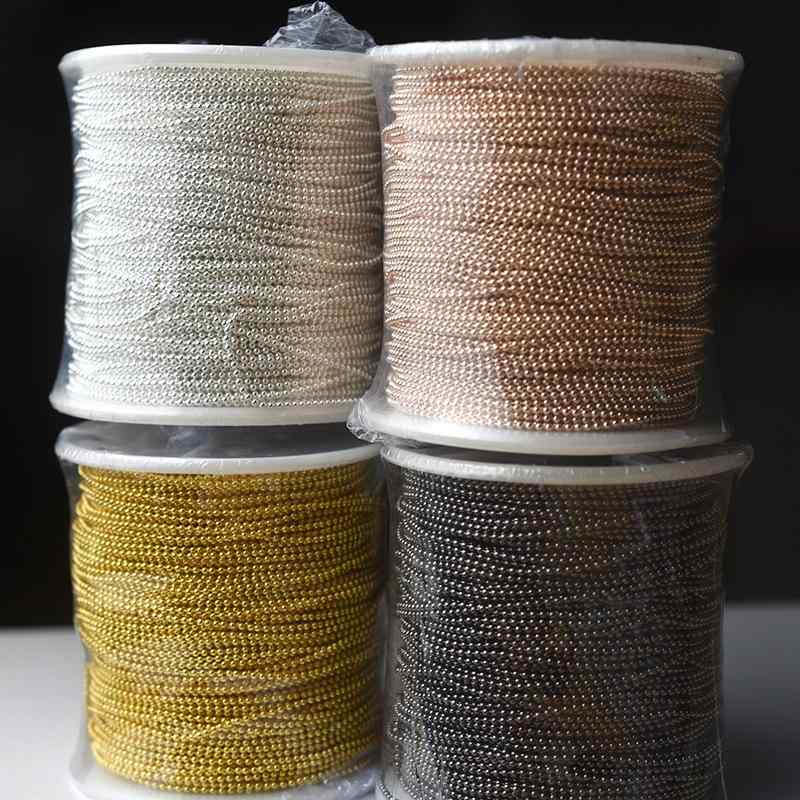 ・素材: メタル・サイズ: 0.8mm,1.0mm,1.2mm,1.5mm・カラー: ゴールド,シルバー,グレー,ブラック,ローズゴールド・スタイル: シンプル・パターン: チェーン