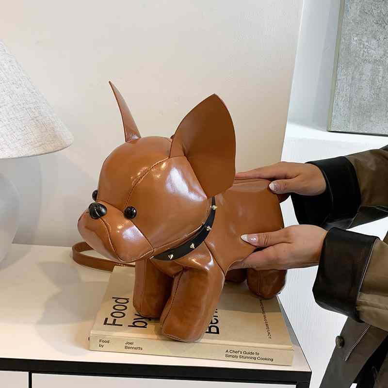 ・カラー: ブラック,ブラウン,シルバー,ワインレッド・スタイル: アーバンシンプル・素材: PU・バッグタイプ: 小型犬バッグ・サイズ: 小・装飾: スタッド・裏地素材: ポリエステル・形状: 動物型・開閉方式: ジッパー・内部構造: 携...