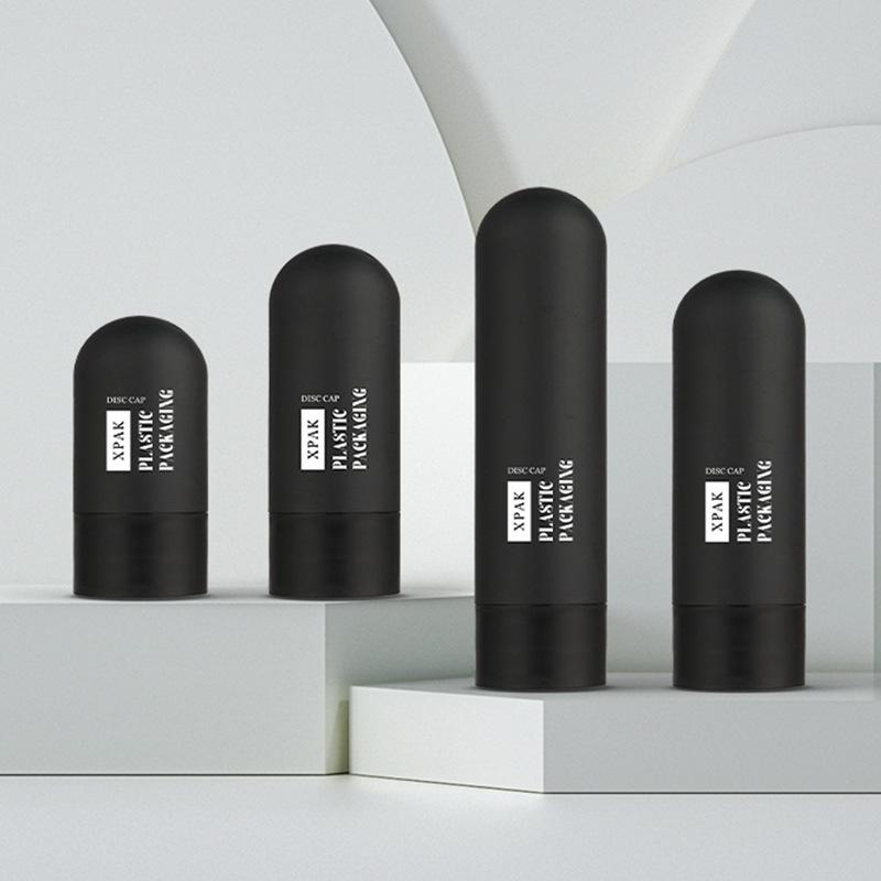 ・容量: 100ml,150ml,200ml,250ml・色: 白、黒・素材: ポリエチレン・加工: 押出ブロー・表面処理: シルクスクリーン印刷・用途: スキンケア乳液、洗顔料、ハンドソープ、ボディウォッシュ、シャンプー、コンディショナー