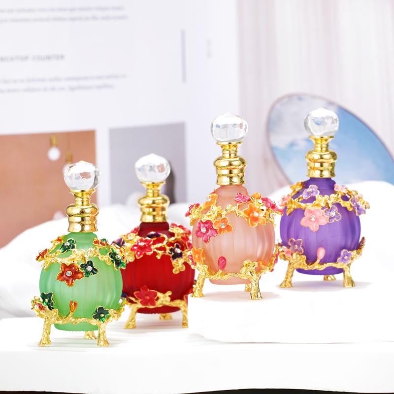 ・容量: 20ml・カラー: 緑,赤,紫,橙・素材: ガラス