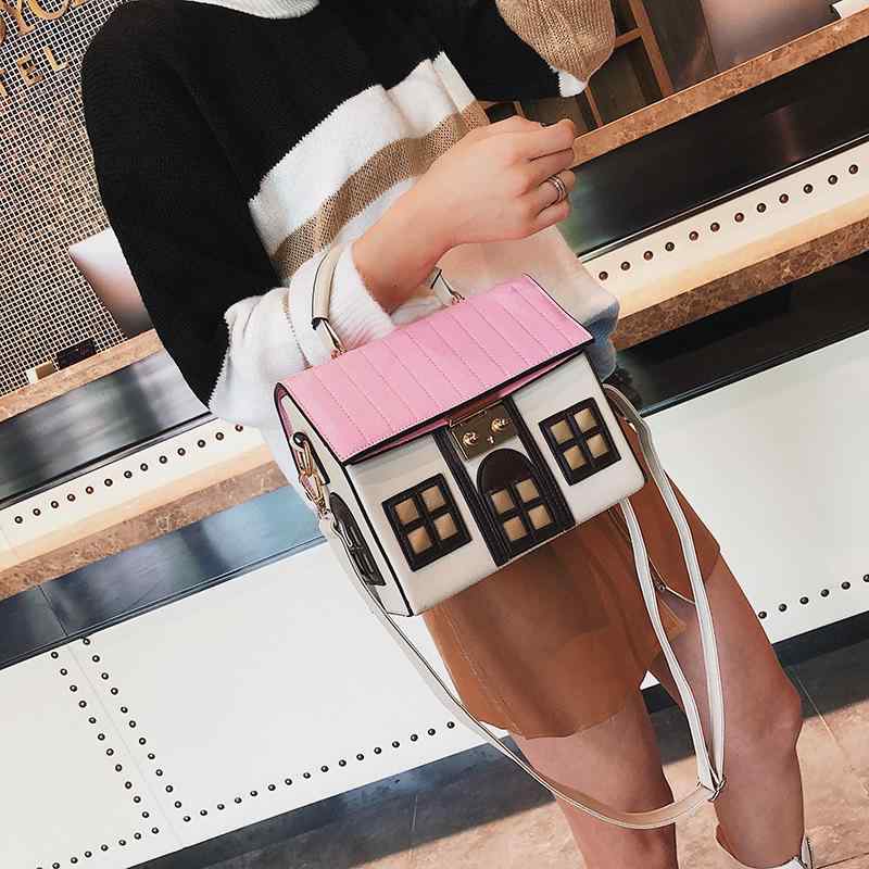 ・カラー: ブラック,ピンク,ベージュ・スタイル: ストリート・素材: PU・バッグタイプ: ボックスバッグ・サイズ: 中型・流行要素: コントラストカラー,マカロンカラー・裏地素材: ポリエステル・形状: 縦型方形・開閉方式: ロック・内...