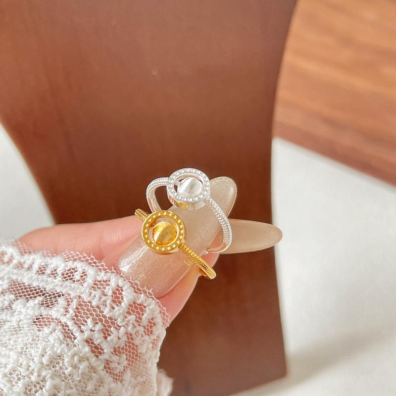 ・種類: リング・素材: 925シルバー・カラー: ゴールド、シルバー・サイズ: 調整可能・加工: メッキ・形状: 円形・スタイル: 新中式・対象: 女性