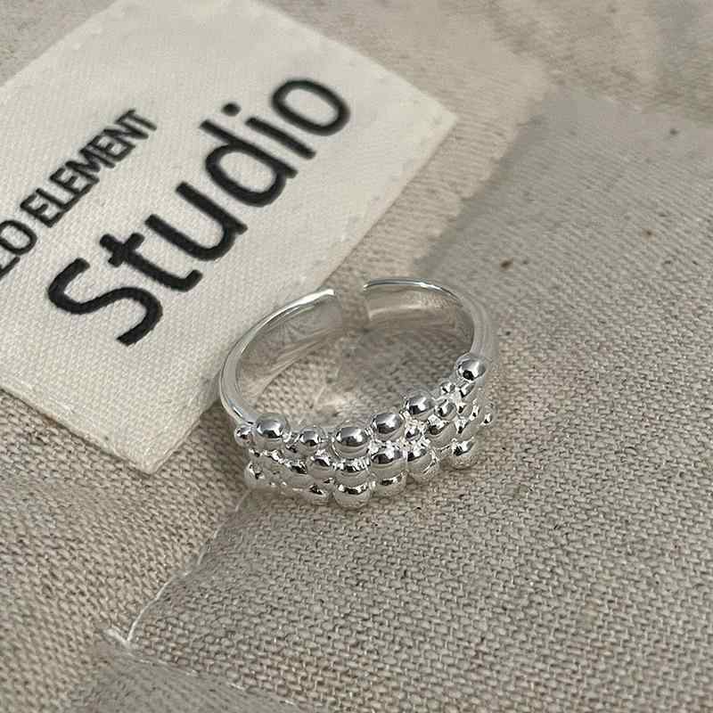 ・種類: 指輪・素材: シルバー・形状: 幾何型・加工: 電鍍・色: シルバー・流行要素: 不規則・スタイル: インス風・素材純度: 925シルバー・対象: 女性