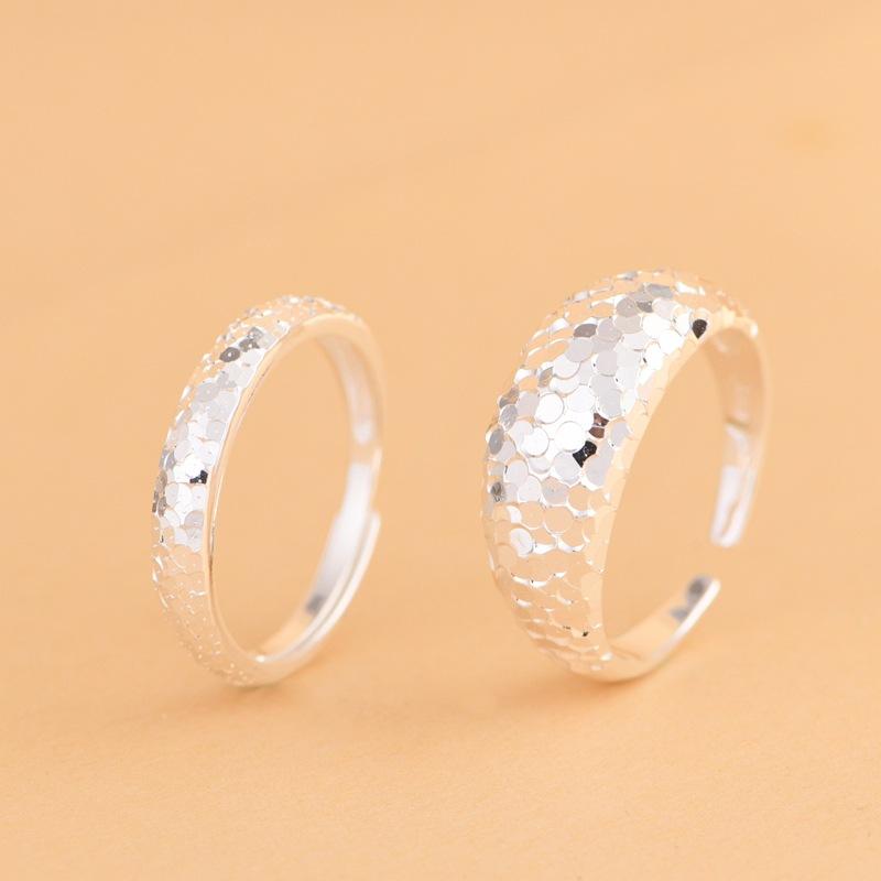 ・素材: 925シルバー・形状: 幾何型・加工: 磨き・性別: 女性用・サイズ: 調整可能・デザイン: リング型・スタイル: ライトラグジュアリー・スタイル分類: ファッション通勤