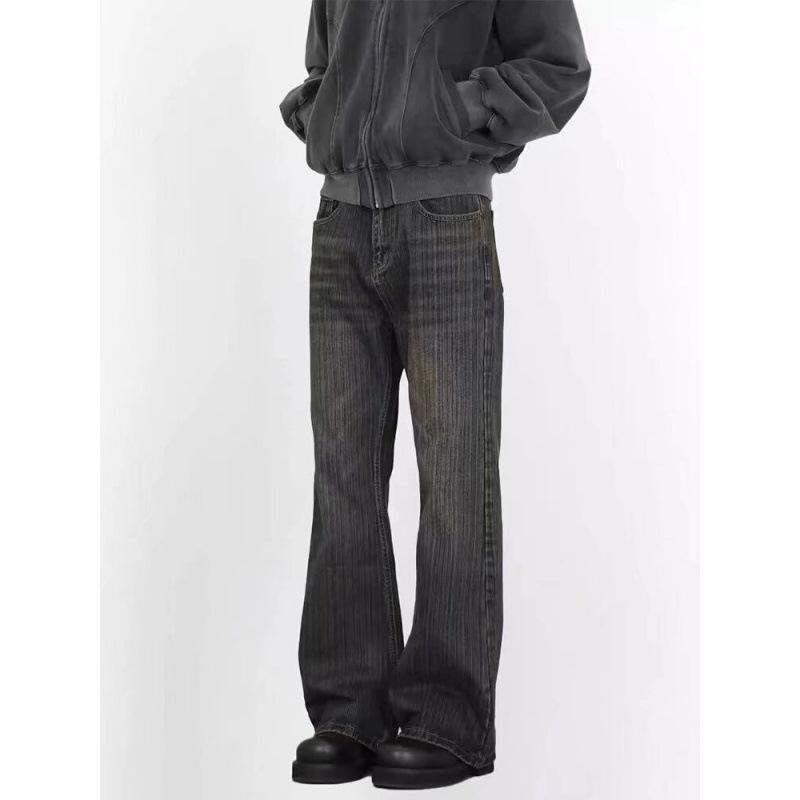 ・スタイル: ストリート・パンツ形状: 微喇・加工: ウォッシュ・パンツ丈: ロング・ウエスト位置: ローライズ・前立て: ジッパー・厚み: 普通・適合季節: 春秋・素材: デニム・主素材成分: コットン 40%・適用シーン: 日常・ストレ...