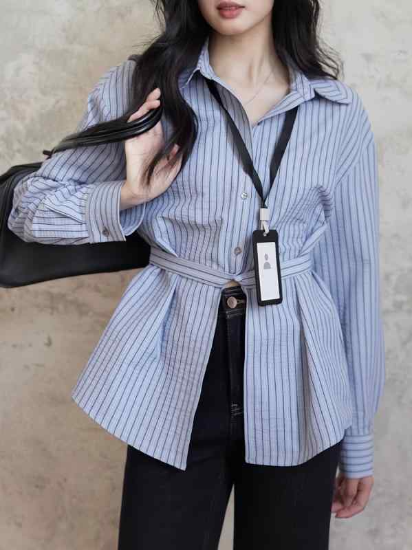 ・素材: ポリエステル 30-50%、コットン 30-50%・パターン: ストライプ、チェック・タイプ: カーディガン・袖丈: 長袖・加工: パッチワーク、ステッチ・フィット: ルーズ・着丈: 50-65cm・襟: ポロカラー・袖型: 通常...