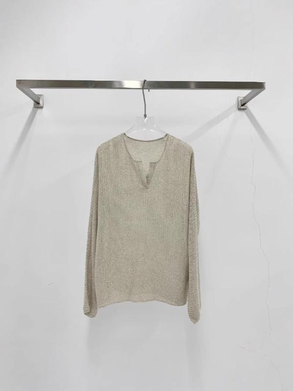 ・素材: リネン・柄: 無地・厚み: 薄手・セット: 単品・スタイル: プルオーバー・版型: ルーズ・袖型: 通常袖・襟型: Vネック・袖丈: 長袖・着丈: 普通款(50cm<着丈≤65cm)・色: 杏色・サイズ: S,M,L・着用シ...