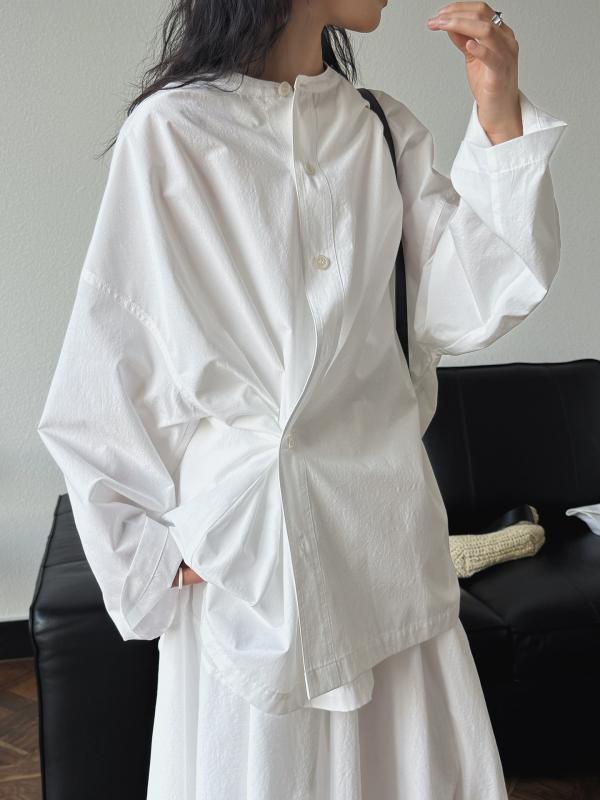 ・生地: ポリエステル80-90%,コットン30%未満・柄: 無地・スタイル: ベーシック・袖丈: 長袖・加工: ステッチ・フィット: ルーズ・丈: ミドル(50-65cm)・ネック: クルーネック・袖型: セットイン・トレンド: ステッチ...