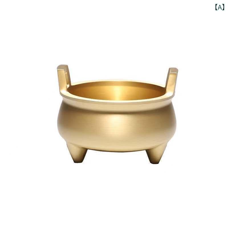 ・素材: 銅・加工: 電鍍・仕様: 清玉玩堂香炉,三足直耳炉（約1155g）,三足巧字炉・スタイル: 現代簡約・用途: 宗教用品,空気浄化用品