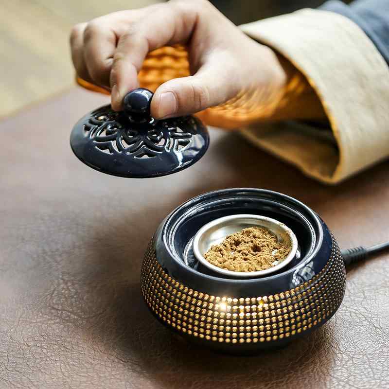 ・素材: セラミック・加工: 手作り・仕様: 5号電香炉（陶）,5号電香炉（青）・スタイル: 古典・用途: 宗教用品