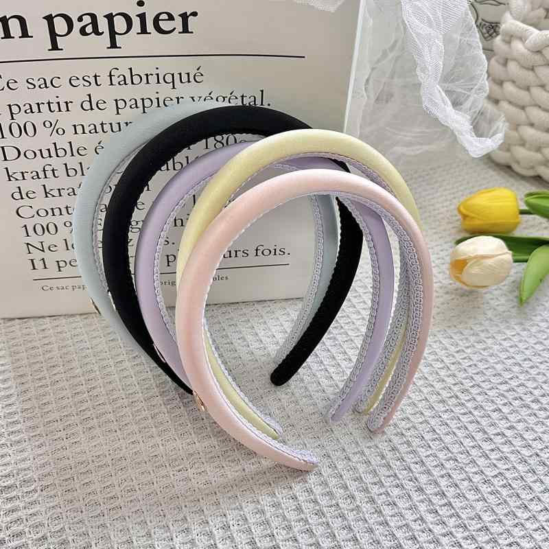 ・素材: サテン・形状: 細ヘアバンド・加工: 手作り・カラー: 黒,クリーム,紫,ブルー,ピンク・スタイル: 韓国風・スタイル分類: 清新スイート・カテゴリ: ヘアアクセサリー・対象: 女性