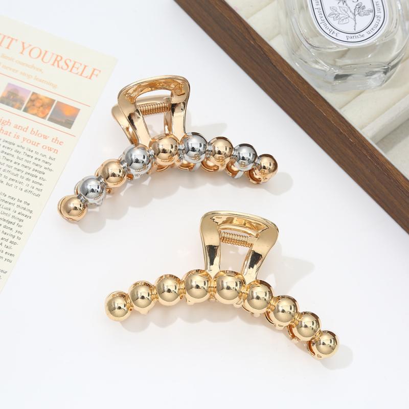 ・素材: アロイ・スタイル: つかみクリップ・加工: メッキ・色: シルバー,ゴールド・デザイン要素: 円形・スタイル分類: カジュアル・カテゴリ: ヘアアクセサリー・対象: 女性・流行要素分類: ジオメトリック