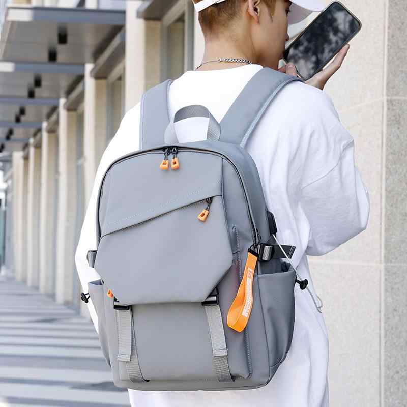 ・色: 黒, 灰色, 青・性別: ユニセックス・シーン: 日常・素材: オックスフォード・スタイル: キャンパス・容量: 20-35L・機能: 耐摩耗・PC収納: 35.56cm・パターン: 無地・裏地: ポリエステル・流行要素: スプライ...