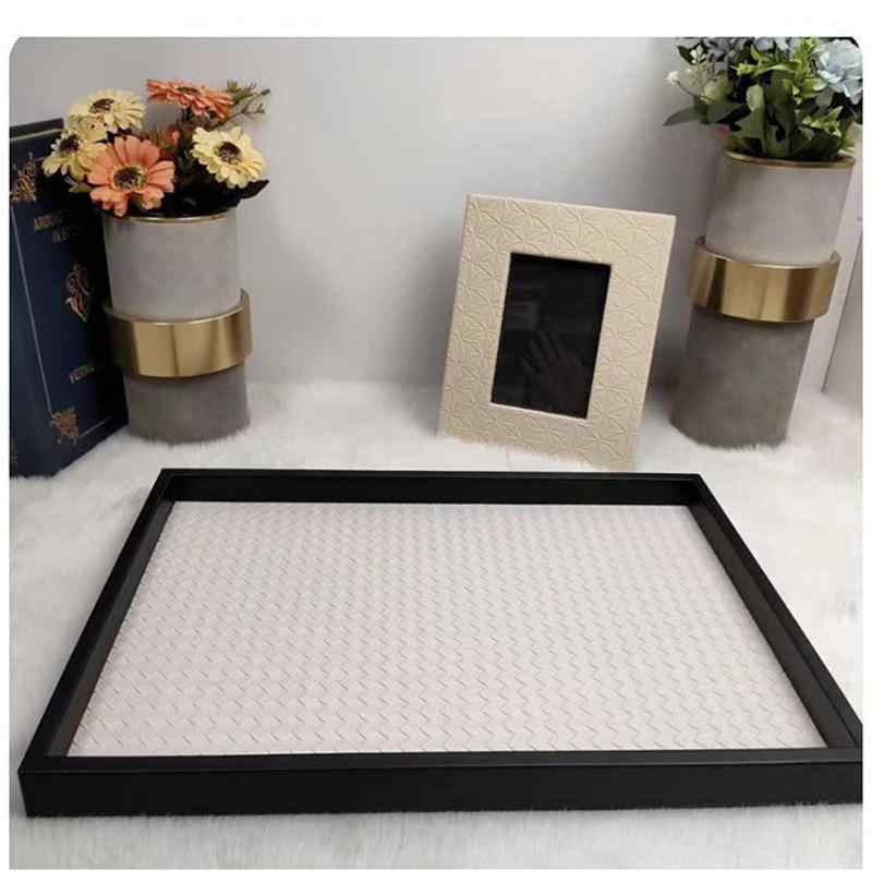 ・素材: 木製・スタイル: モダンシンプル・加工: 手作り・色: ブラックエッジ+ブラック織り,ベージュ織り,ブラック織り,ホワイト,アーモンド・サイズ: 長方形小30x20x3cm,長方形中40x30x3cm,長方形大47x35x3cm,...