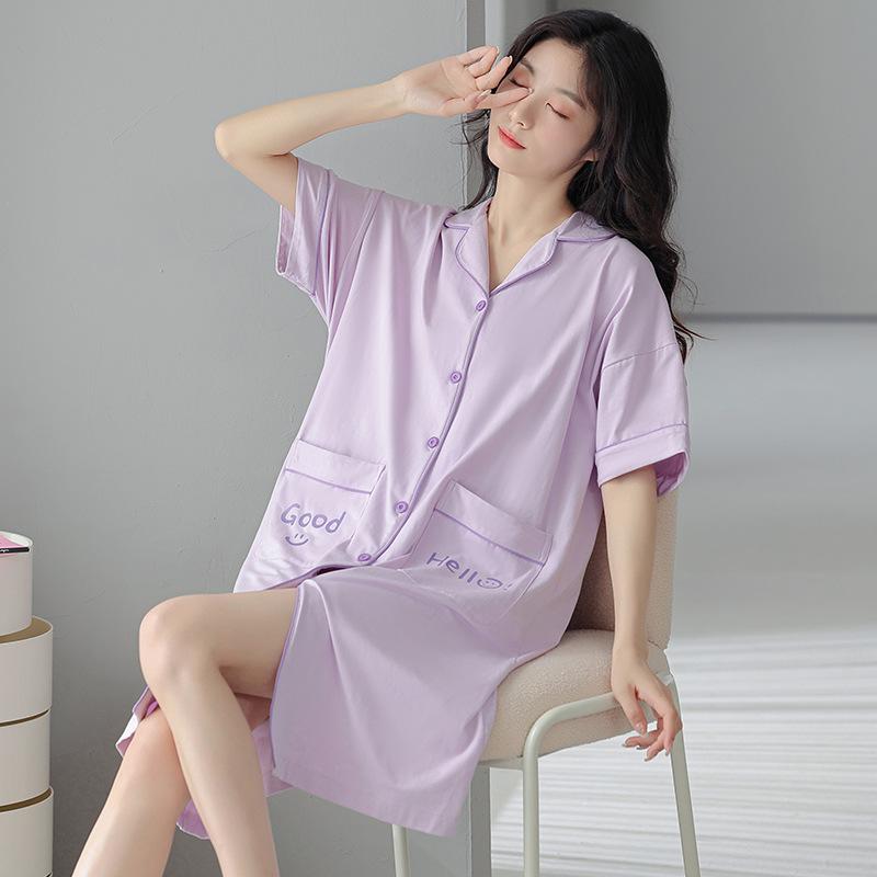 ・タイプ: カーディガン・素材: コットン90-95%・生地厚さ: 薄型 (121-140g/平方メートル)・襟型: ラペル・袖丈: 半袖・丈: ミッドレングス・機能: カジュアル,通気性,伸縮性,ルームウェア,クール,快適,外出可・サイズ...