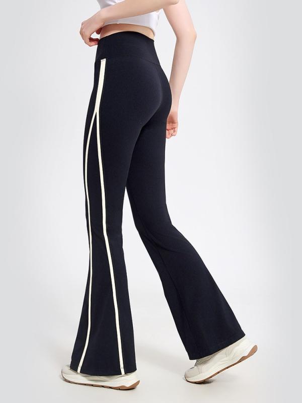 ・色: ブラック, ブラウン・機能: 高い伸縮性・素材: 化学繊維混紡・サイズ: S, M, L, XL・下装スタイル: フレアパンツ・パンツ丈: ロング・素材成分: ナイロン75%, スパンデックス25%・用途: スポーツフィットネス, ヨガ