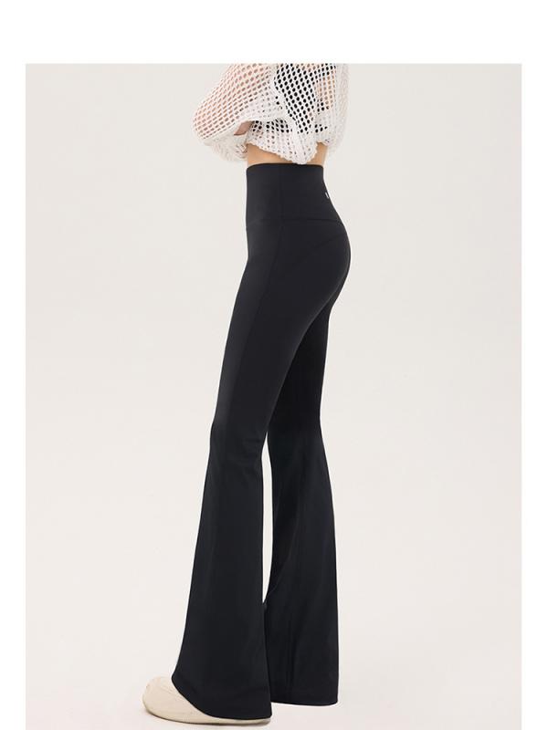 ・カラー: ブラック,グレー,ブラウン・伸縮性: 超強・素材: ナイロン+スパンデックス・サイズ: S,M,L,XL,XXL・スタイル: 微喇パンツ・丈: ロング・素材成分: 75%ナイロン+25%スパンデックス