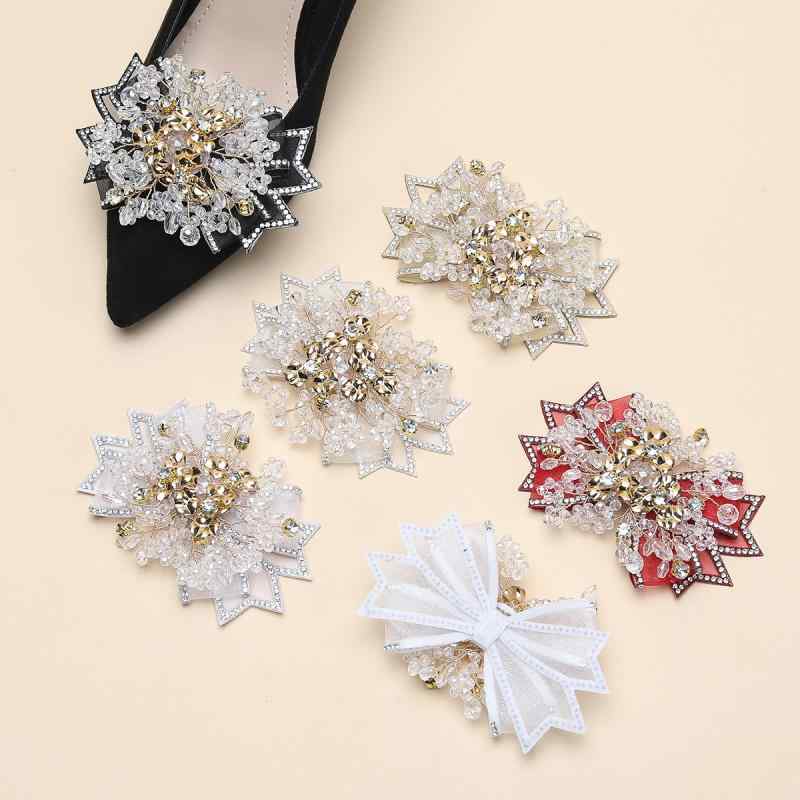 ・カラー: ホワイト,ブラック,レッド,アンズ・サイズ: 10.1*7.7cm・適合シューズ: 革靴,サンダル・デザイン: ビーズガラスシューアクセサリー・スタイル: ファッションフォーマル