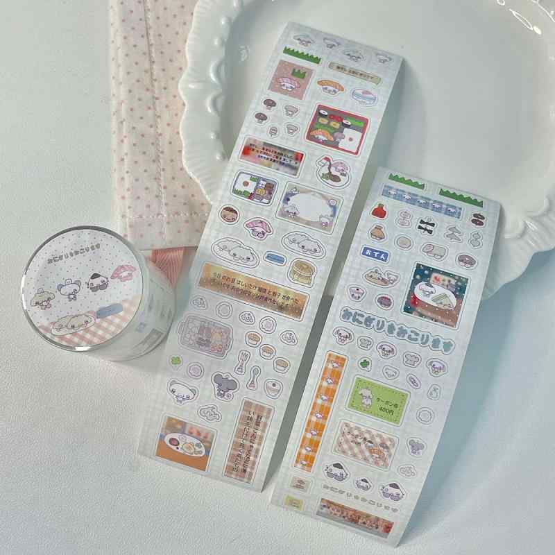 ・素材: 合成紙不乾膠・スタイル: 卡通・加工: 印刷・カラー: 開学日/210cm長,布丁店/210cm長,関東煮/210cm長