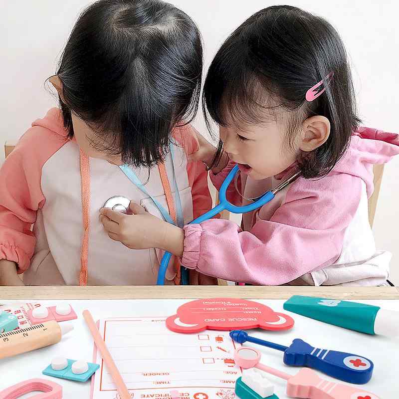 ・素材: 木製・タイプ: 模擬医師玩具・能力開発: 感情、インタラクティブ玩具、親子交流・対象年齢: 4-6歳