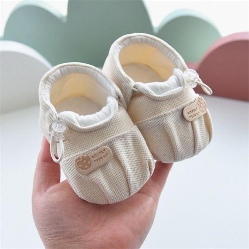・色: ベージュ、カーキ、ピンク・靴底素材: コットン・靴面素材: コットン・対象性別: 女性・パターン: 無地・着用方法: バックル・スタイル: プリンセス・適合季節: 夏・対象年齢: 6-12ヶ月