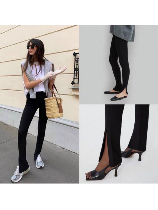 ・主素材: レーヨン70-80%、ポリエステル30%以下・パンツ丈: ロング・スタイル: ベーシック・厚み: 中厚・機能: スリム・パターン: 無地・ディテール: ジッパー・カラー: ブラック・サイズ: XS,S,M,L・ストレッチ: ハイ...