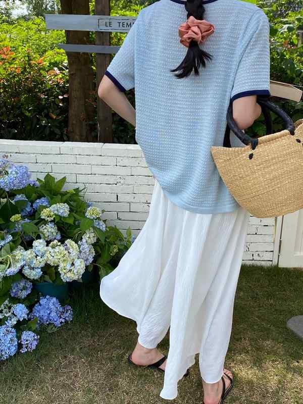 ・素材: ポリエステル・素材含有率: 95%以上・スタイル: スカートパンツ・パンツ型: ワイドレッグ・パンツ丈: ロングパンツ・ウエスト: ゴム腰・厚み: 薄手・流行要素: プリーツ・色: 紫、白、黒、ピンク・サイズ: フリーサイズ・伸縮...