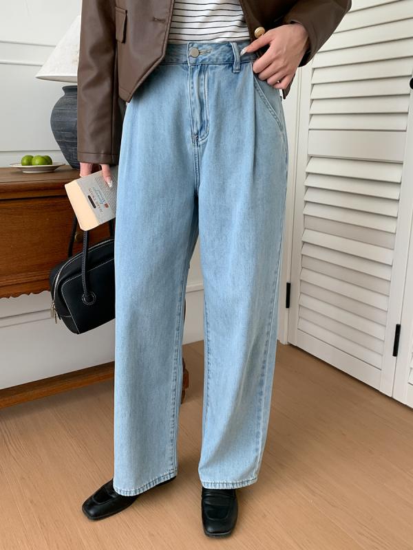 ・素材: コットン50%-70%、テンセル30%-50%・カラー: ブルー・サイズ: S,M,L,XL・パンツタイプ: ワイドレッグ・丈: ロング・ウエスト: ハイウエスト・厚み: 中厚・デザイン要素: プリーツ・ストレッチ: 無・加工: 拼接