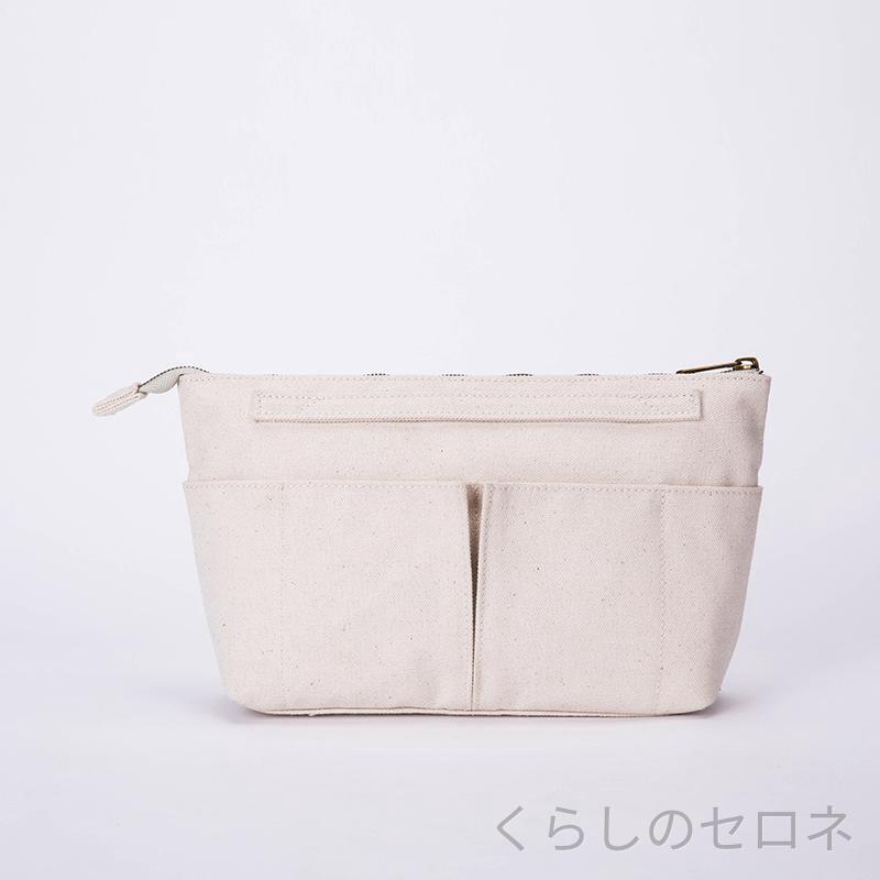 ・素材: コットンキャンバス・柄: 無地・裏地: コットン・色: 生成色,黒・スタイル: 化粧ポーチ・対象: 女性・機能: 収納可能・流行要素: ステッチ・シーン: 日常