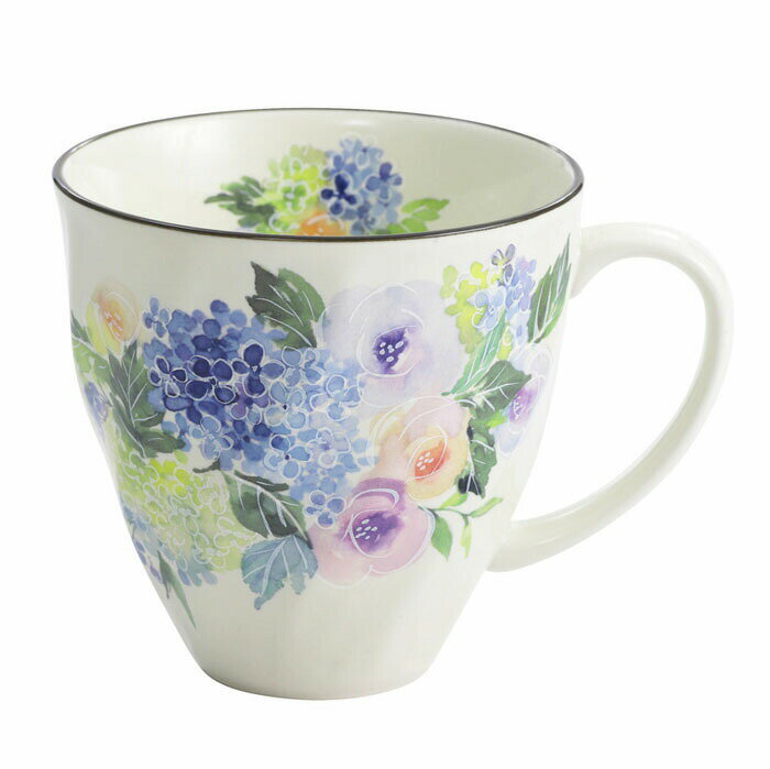 商品詳細 サイズ φ9×h8.9cm 重量230g 材質 磁器 産地 日本製 説明 ブルーの花束を華やかに描いた、マグカップ単品です。 当店は株式会社セラミック藍が直接販売する直営店です。 美濃焼の産地である岐阜県多治見市より商品をお届け致...