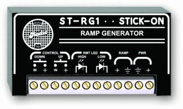 型番：ST-RG1 こんな時に… 0〜10Vの出力の付いたランプジェネレータ ST-VCA1のリモコンとして 複数のVCAリモコンポイントが必要なとき プッシュボタン式アップ／ダウンランプコントロール可能 ポジション表示用デュアルLED出力...