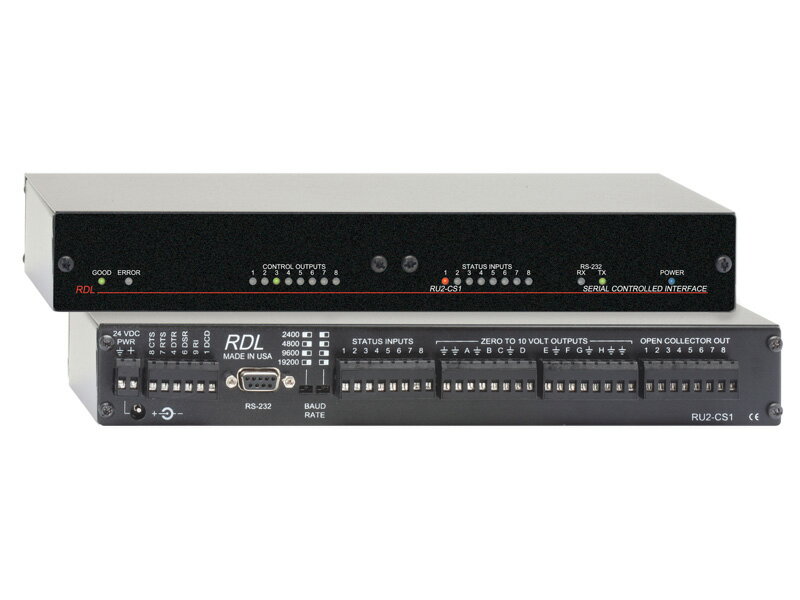 特徴： RDLモジュールのRS−232C制御 OEM製品のシリアル制御 8つのVCAモジュールのコントロール 8つのソースからのステータス入力 前面パネルインジケータと連動したインターフェース 独立型もしくはラックマウントによる設置 用途：...