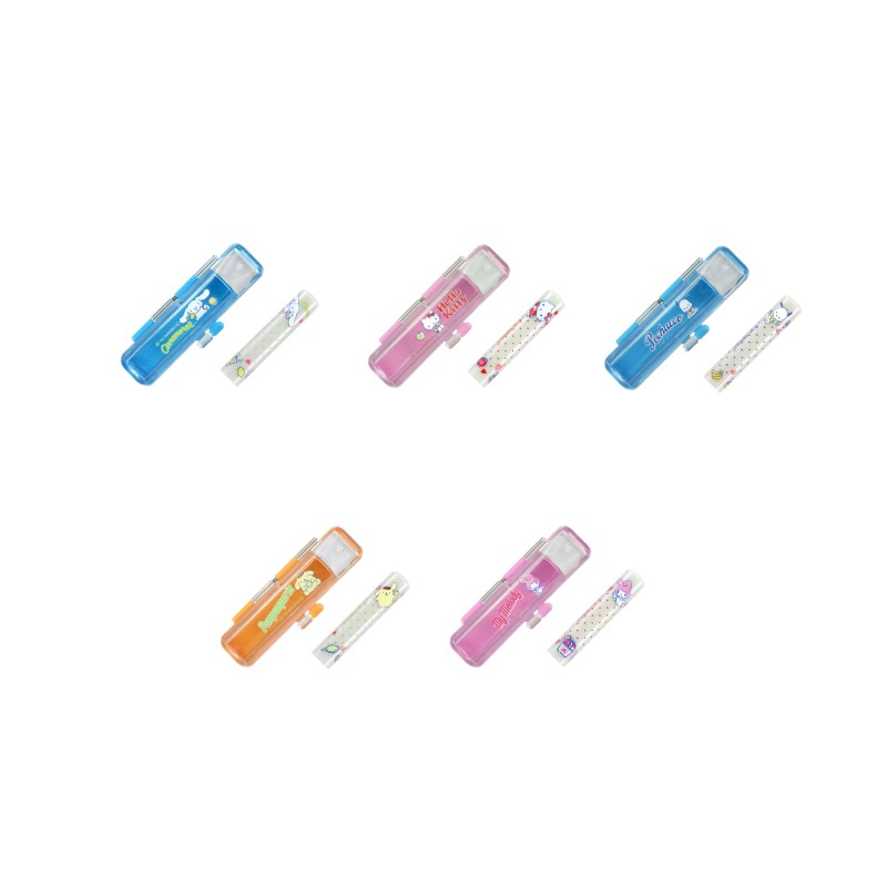 谷川商事 サンリオキャラクターズ 印鑑セット 中身が見えるケース付き 印鑑とケースのセットです印面サイズ12mm素材特殊合成樹脂（ポリエステル系熱硬化性樹脂） 6