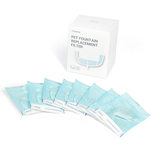 Cheerble Pet Fountain E1 Lite 猫水飲み器用フィルター 猫水フィルター 用 (8 枚-1)・※Cheerble Pet Fountain E1 Lite 給水器本体を購入したお客様のみご使用いただけます。ブランド...